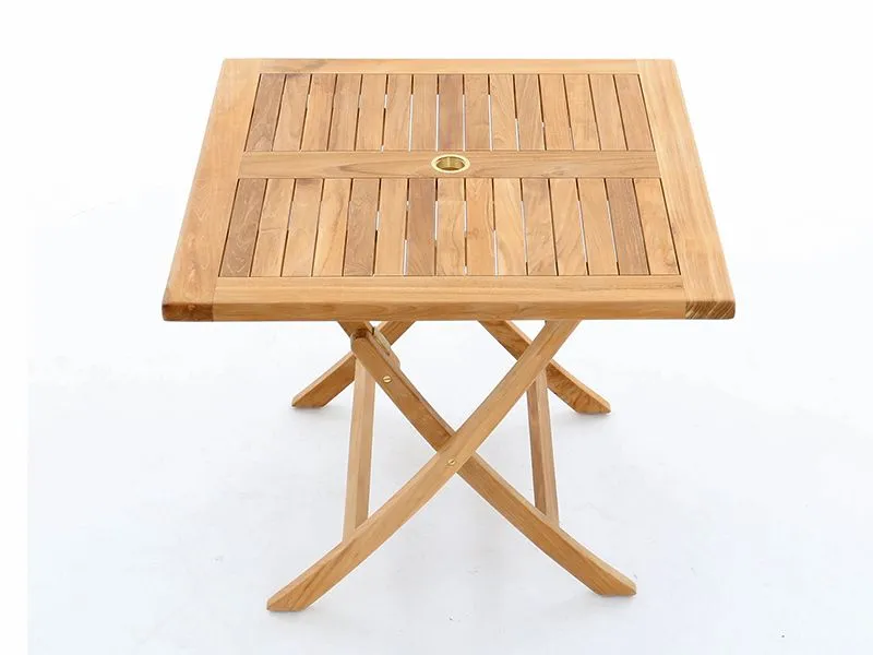 Amelia Teak Folding Table - Outdoor Living Lenham